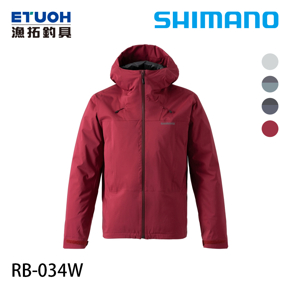 SHIMANO RB-034W 紅 [外套] - 漁拓釣具官方線上購物平台